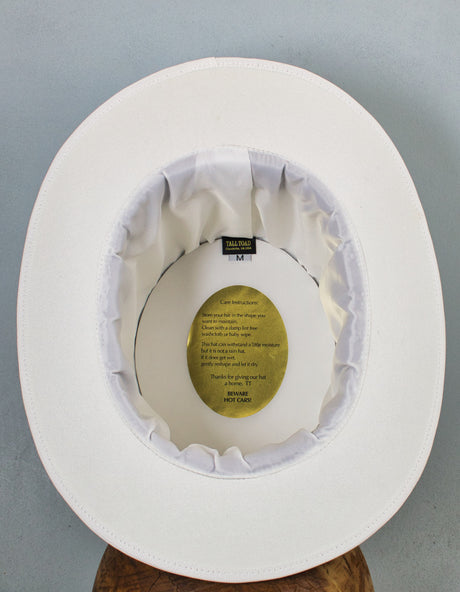 Top Hat - White Stretch Satin – Tall Toad